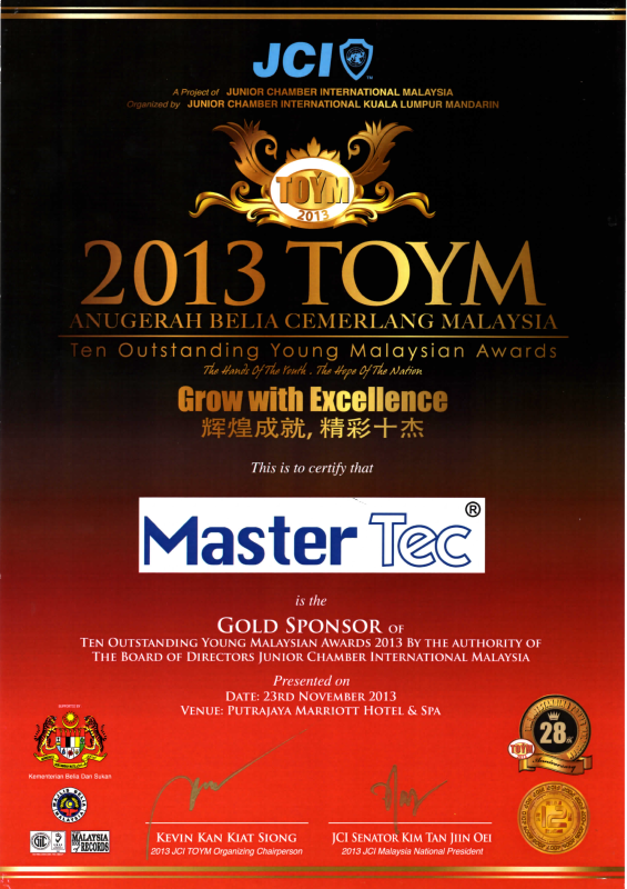 Certification & Recognitions - Master Tec Group